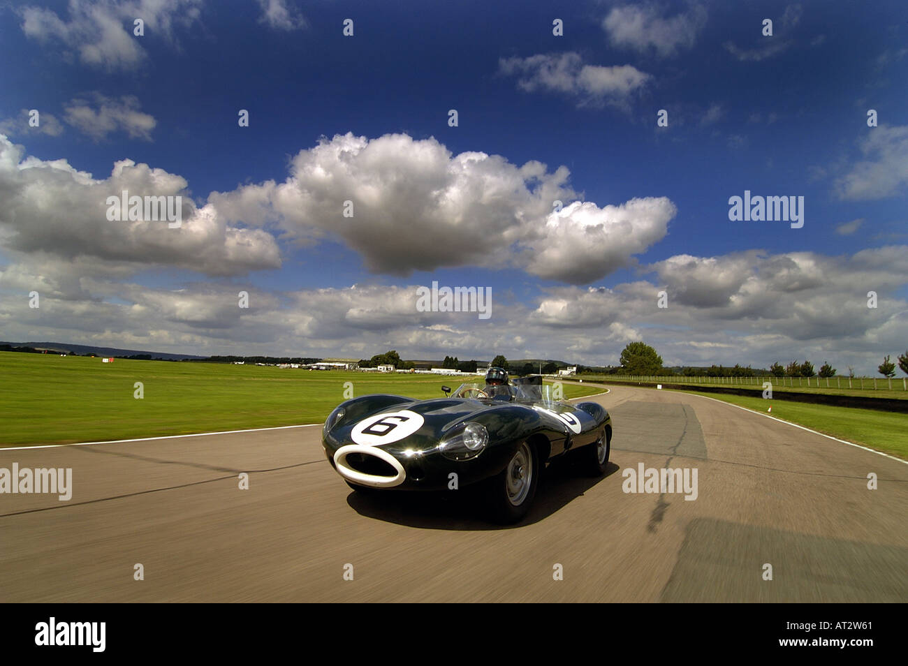 Nigel Webb driving his 1955 Jaguar D type around the circuit Picture by ...