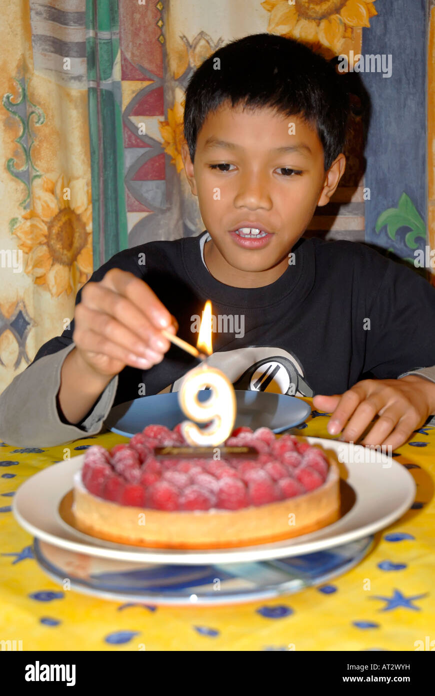 Boy birthday cake nine hi-res stock photography and images - Alamy
