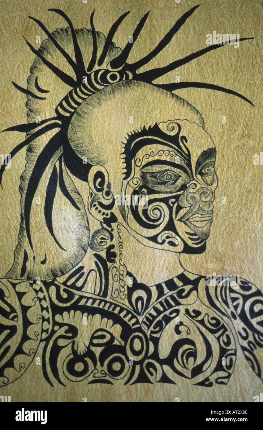 Marquesas tattoo hi-res stock photography and images - Alamy