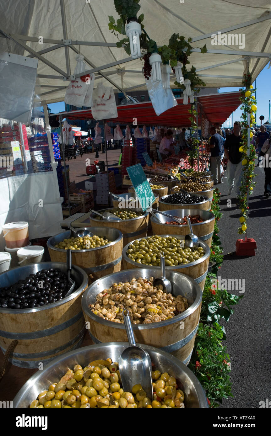 Different types of french olives for sale hi-res stock photography and ...