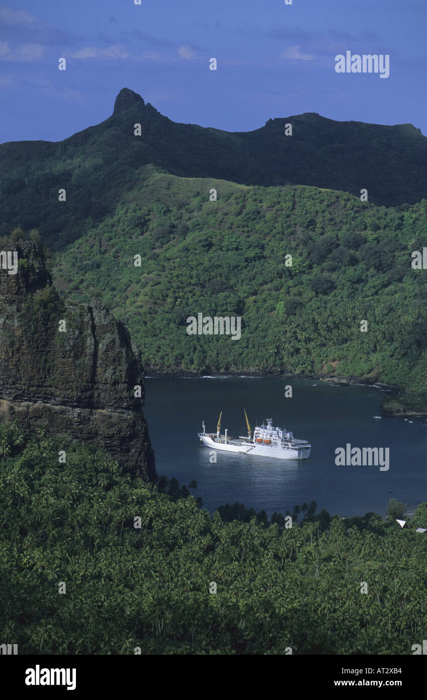 Hatiheu Bay Nuku Hiva Marquesas Islands French Polynesia Stock Photo ...