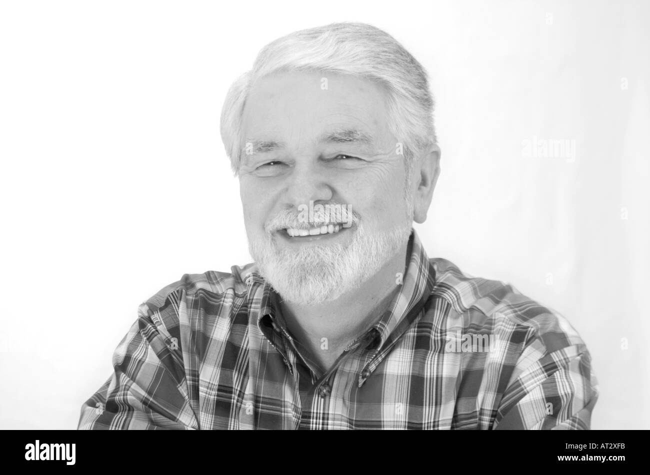 Smiling plaid shirt Black and White Stock Photos & Images - Alamy