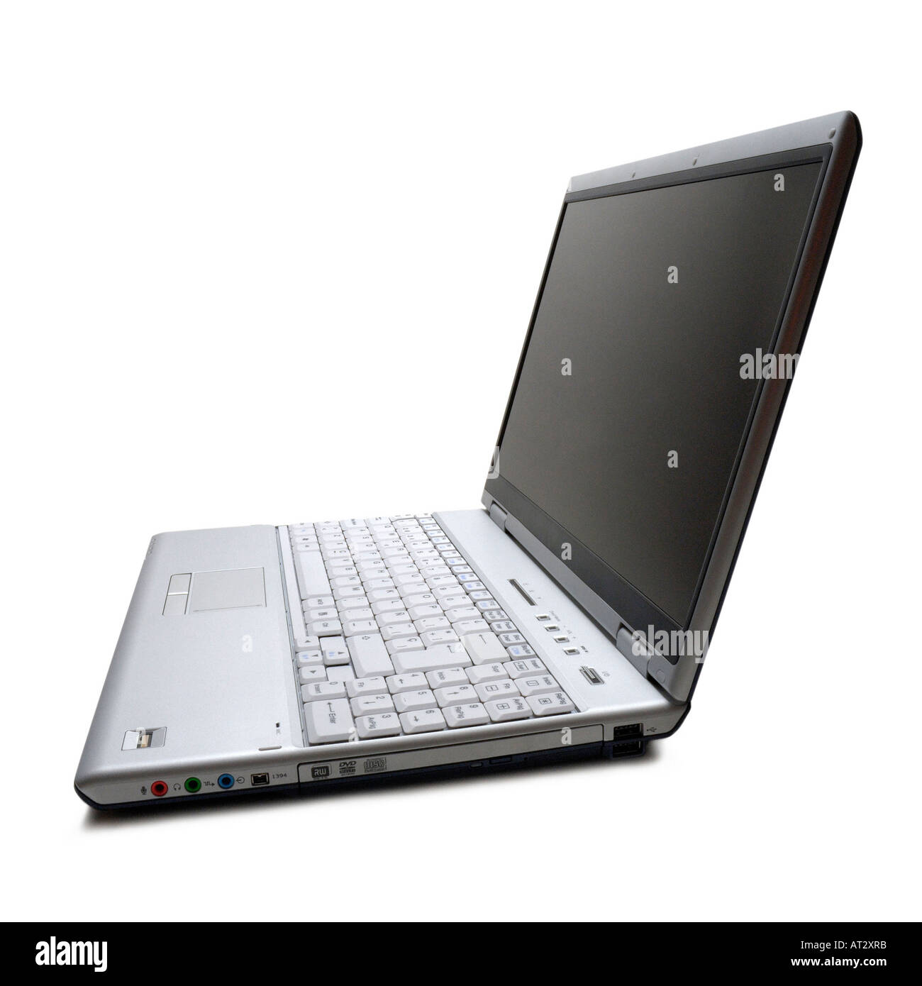 LAPTOP COMPUTER ON WHITE BACKGROUND Stock Photo - Alamy