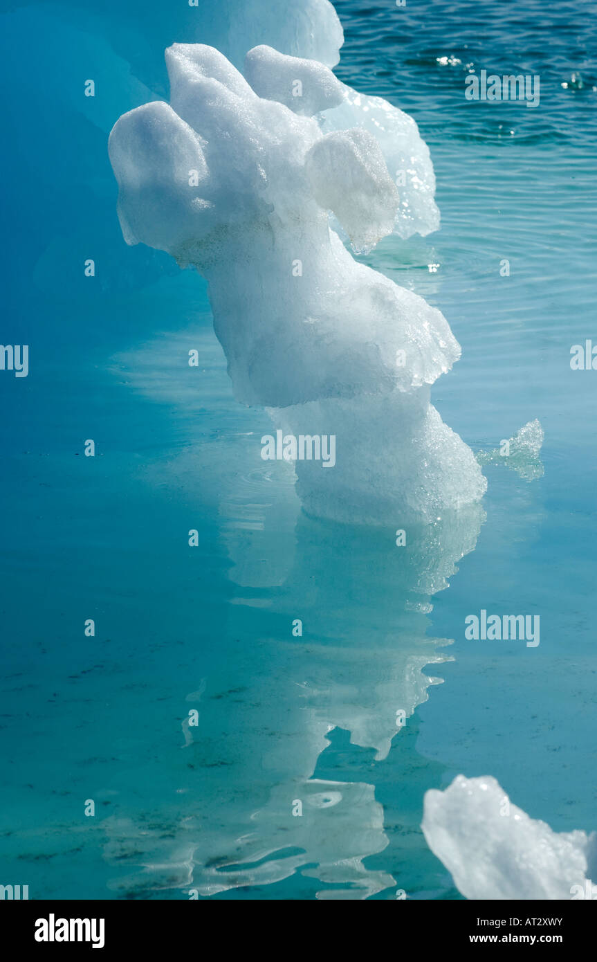 Arctic Ice Flow Edge shot of Iceberg Formations Stock Photo - Alamy