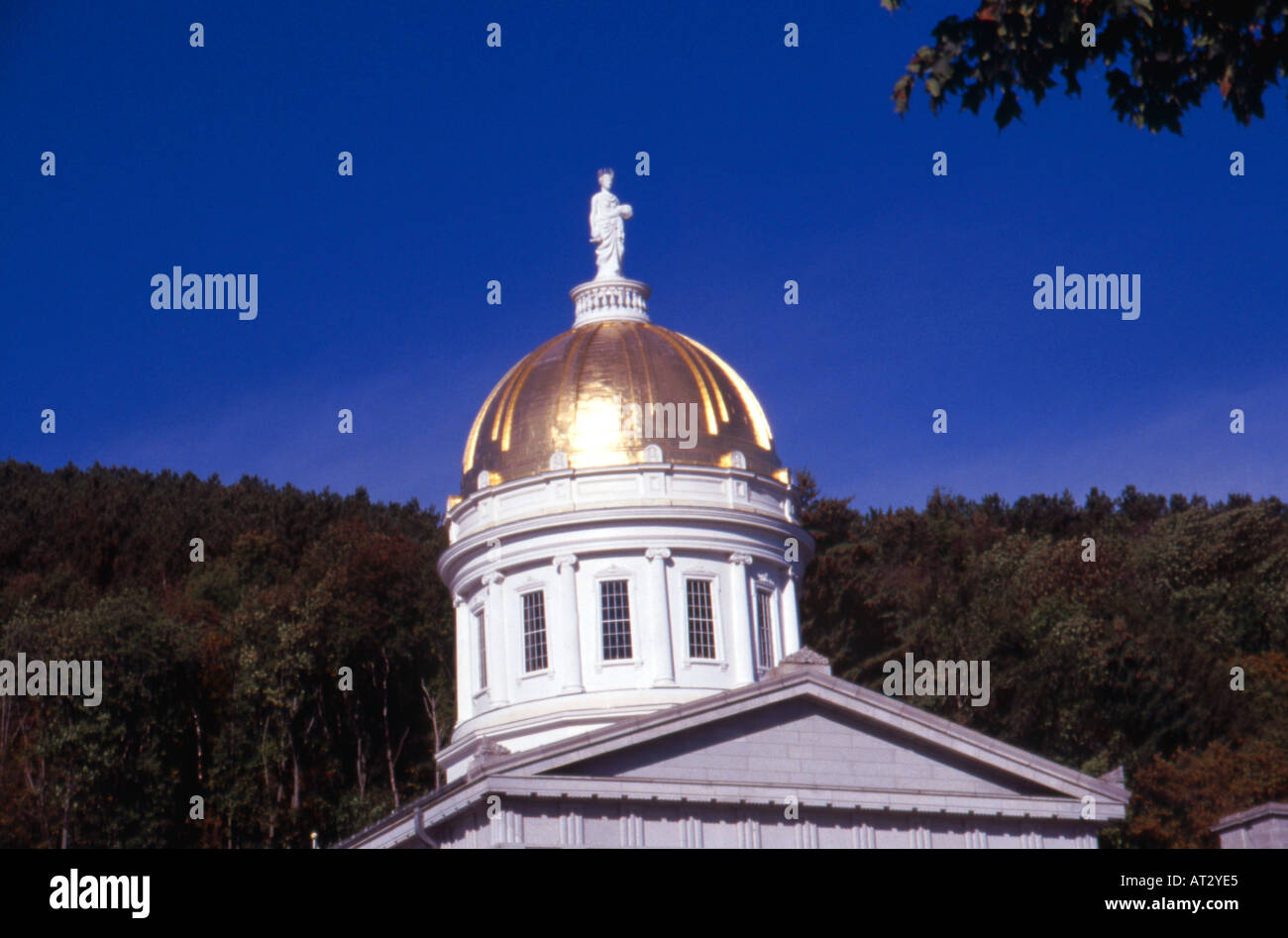 Golden dome Capital House New Hampshire USA Stock Photo - Alamy
