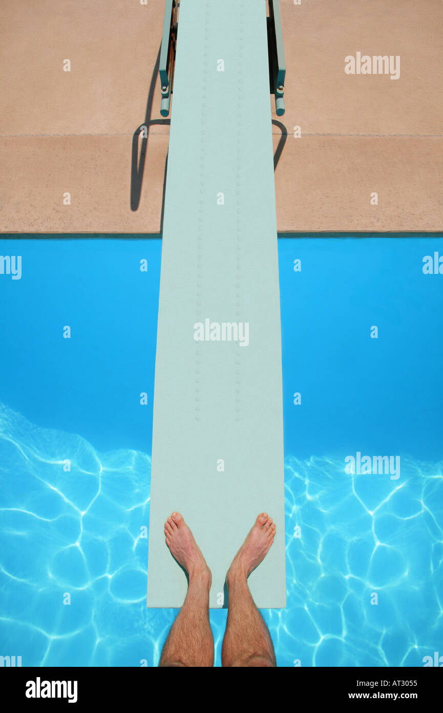 Diving board feet hi-res stock photography and images - Alamy