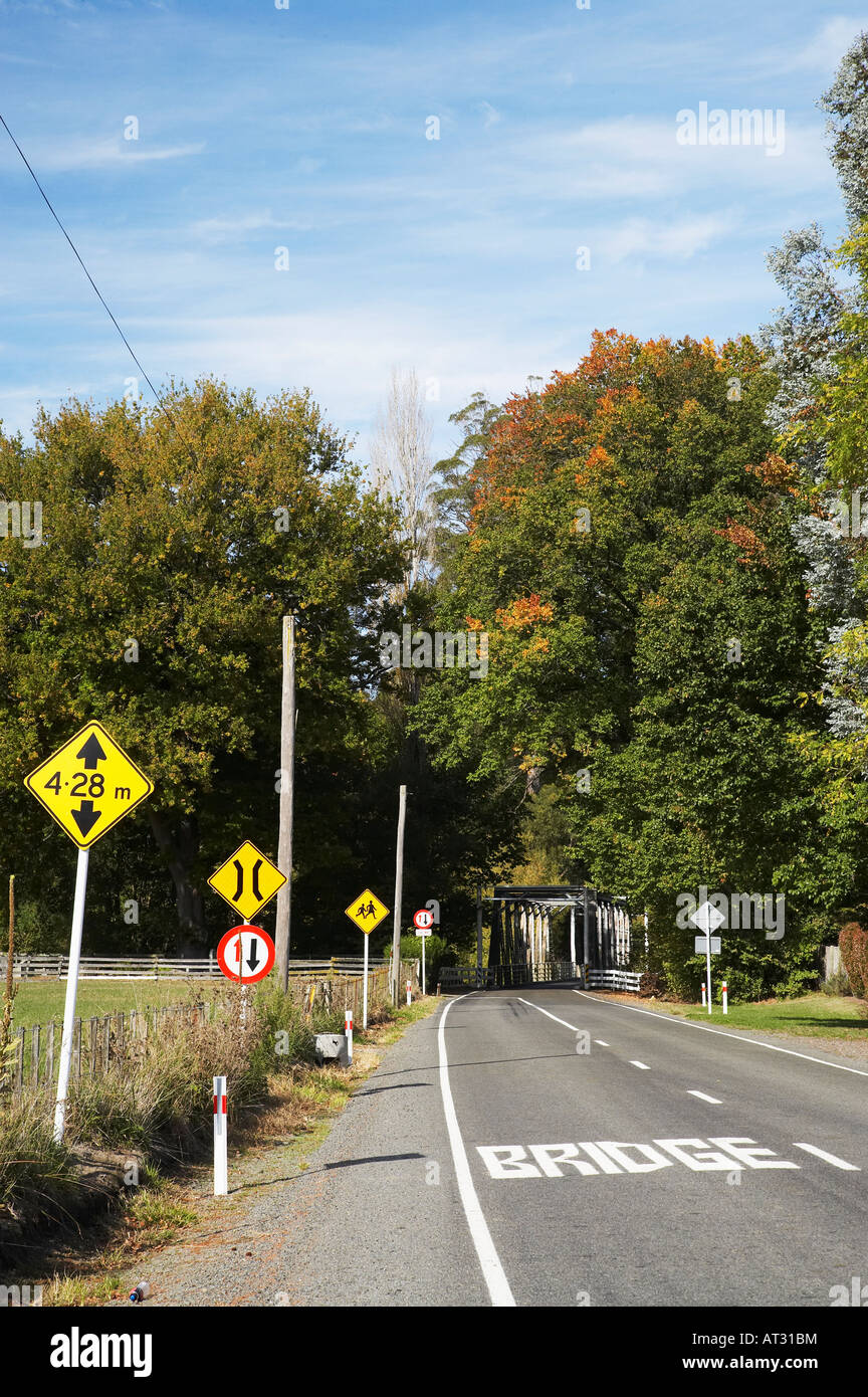 Bridge across Mangaone River Rissington near Napier Hawkes Bay North ...
