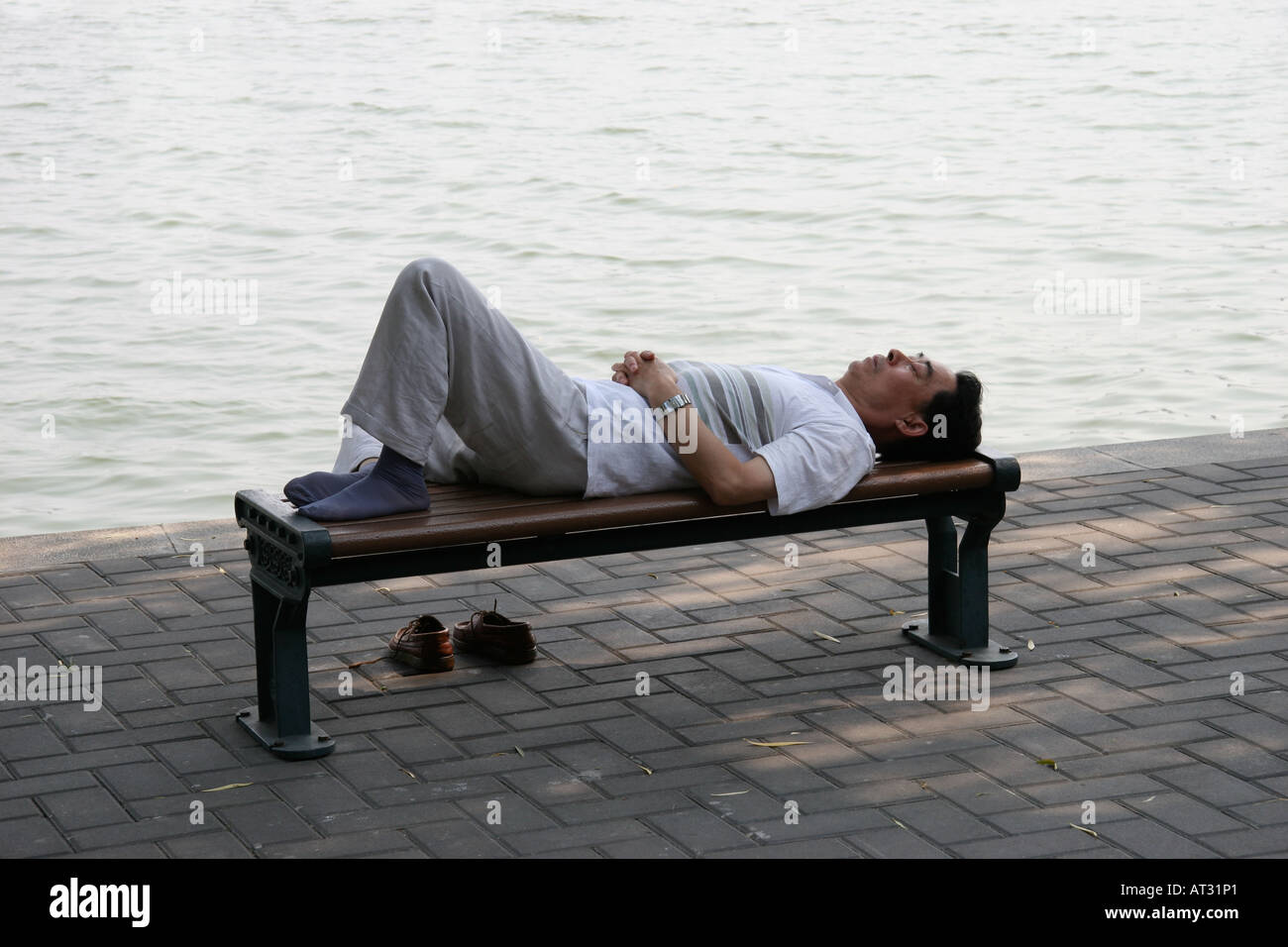 Man sleeping under tree hi-res stock photography and images - Alamy