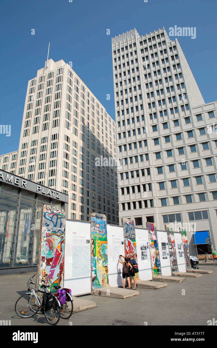 Berlin Wall remnants at Potsdamer Platz in Germany´s Capital City ...