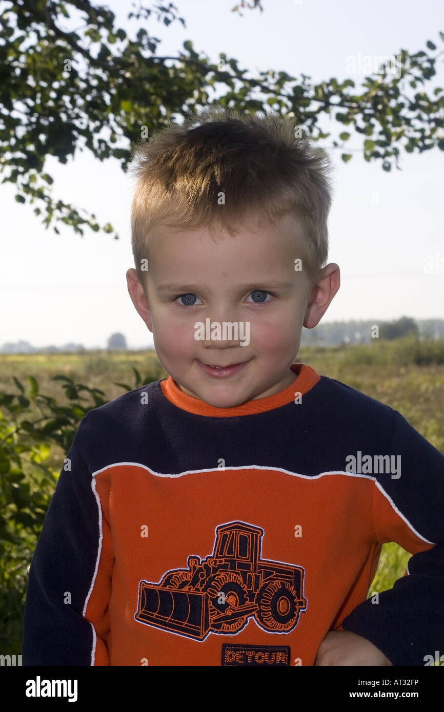 Portrait of boy (6-7 Stock Photo - Alamy