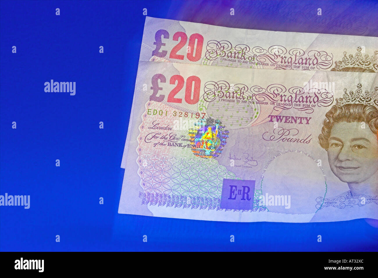 British high value currency notes Stock Photo - Alamy
