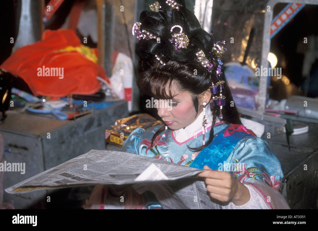 Backstage At The Chinese Opera Taiwan Republic of China Stock Photo - Alamy