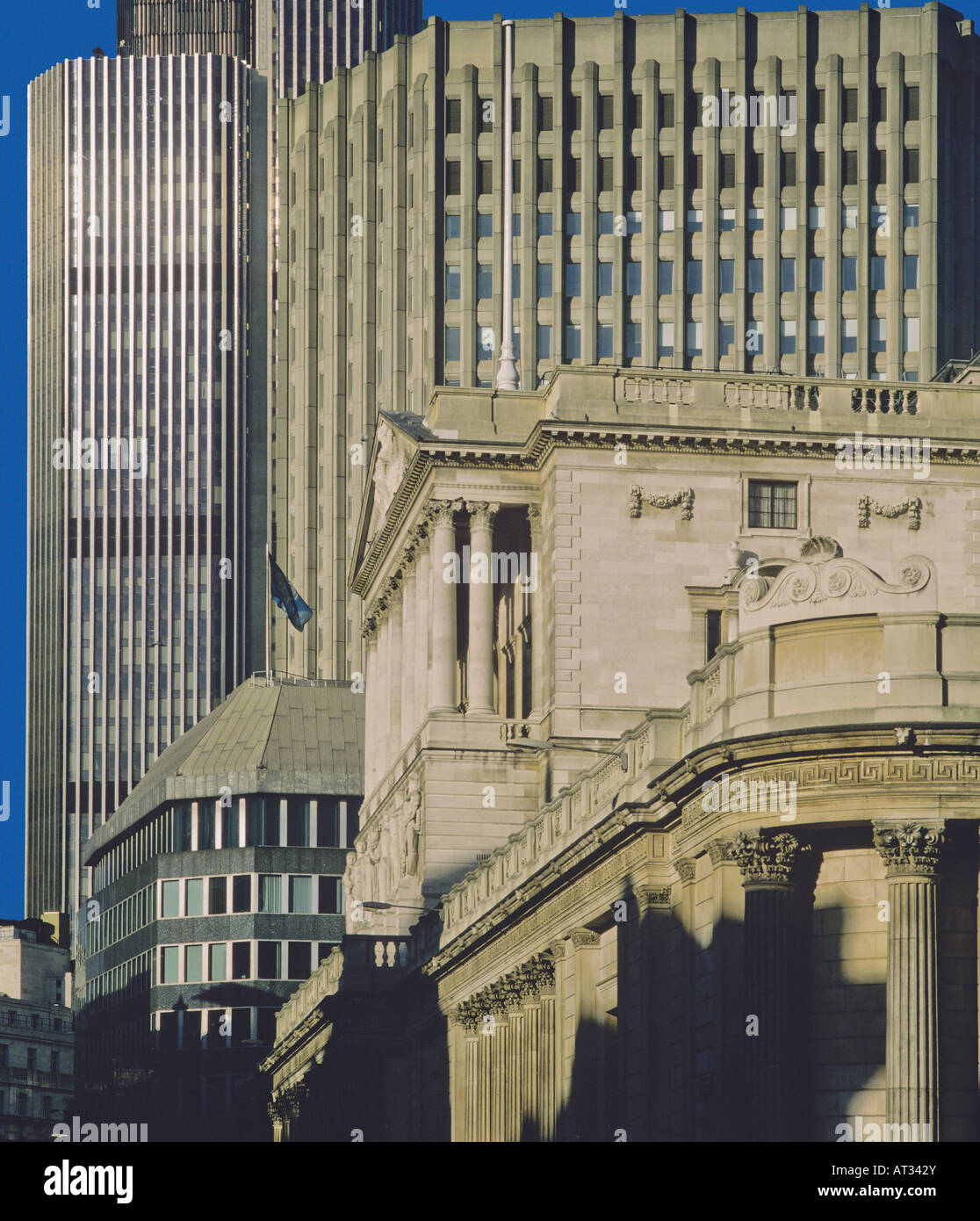 banks city of london england uk bank of england stock exchange and ...