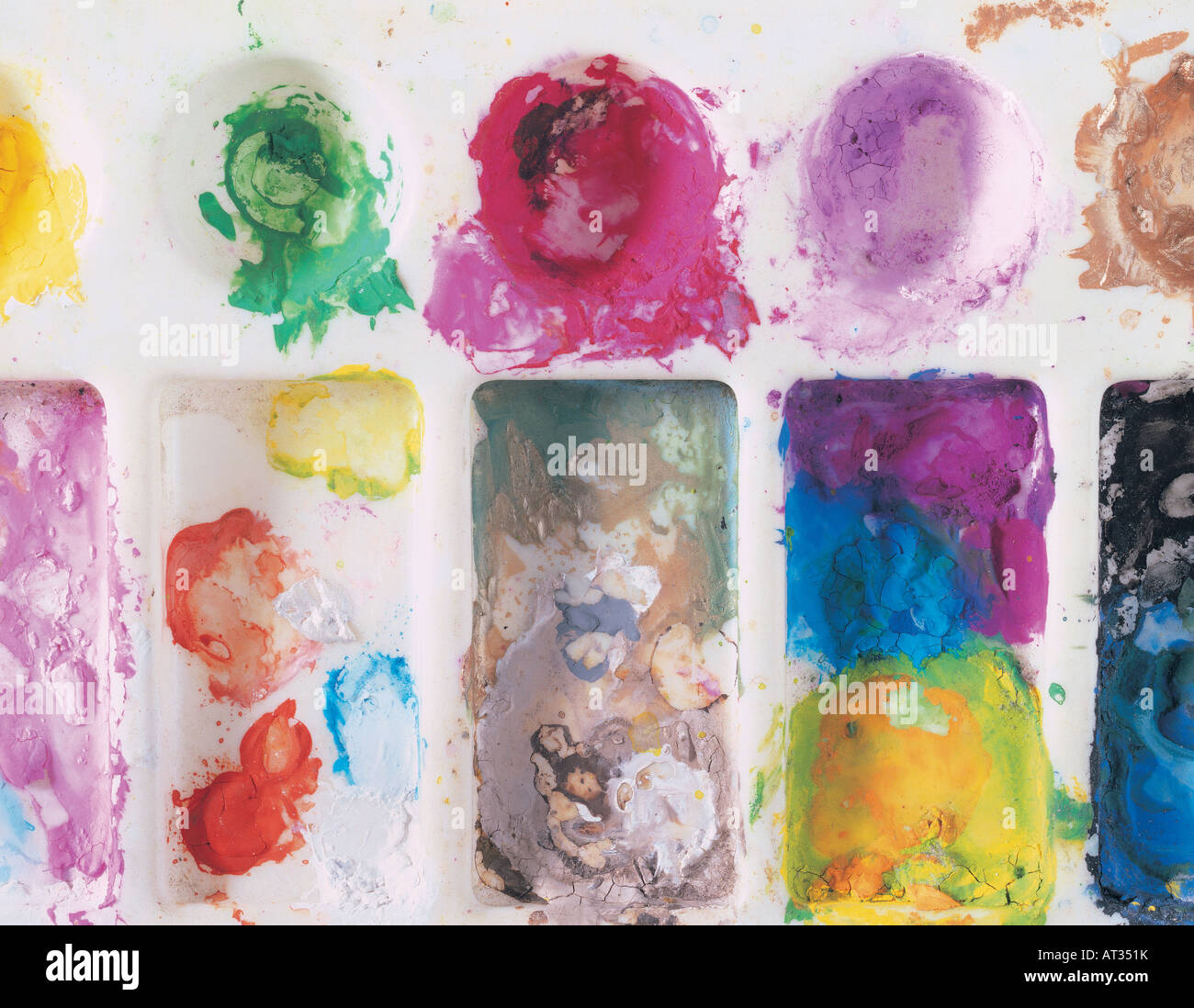 A paint pallet Stock Photo - Alamy