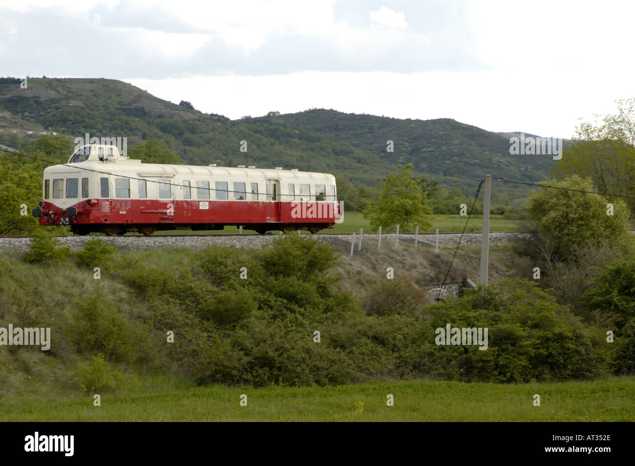 France Ardeche Mirabel Village Surroundings Local Micheline Train In ...
