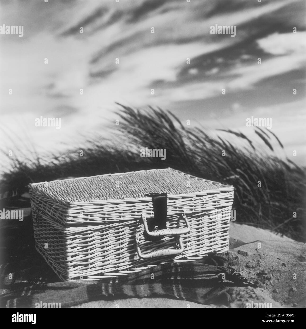 A picnic hamper Stock Photo - Alamy
