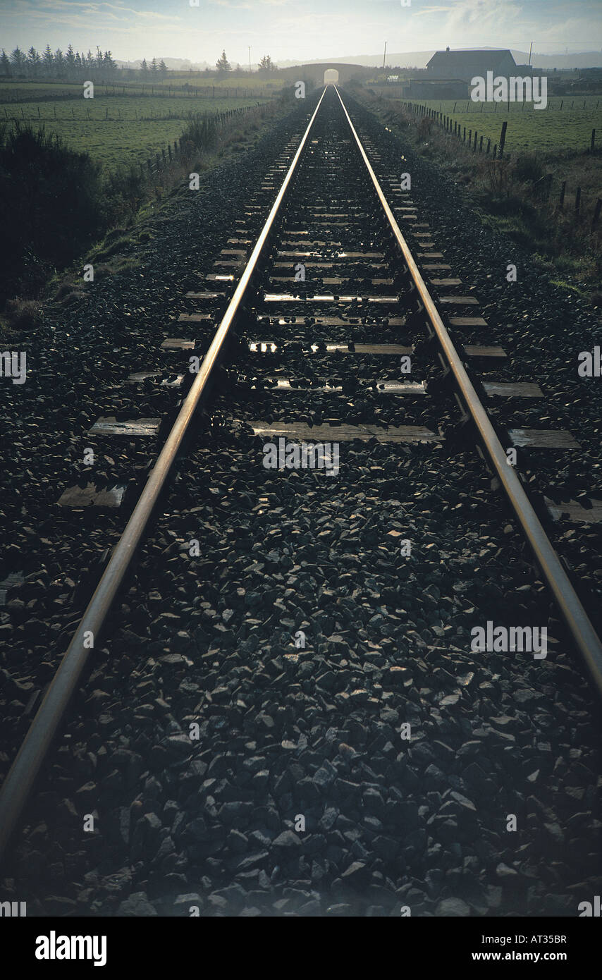 Convergence rail tracks hi-res stock photography and images - Alamy
