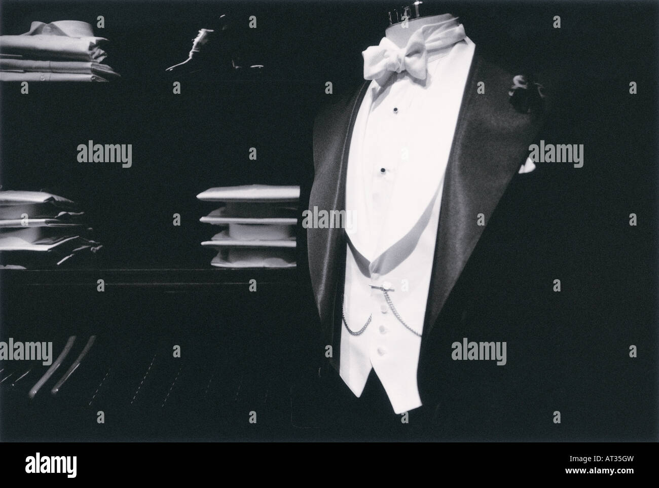 A tuxedo on display in a shop Stock Photo - Alamy