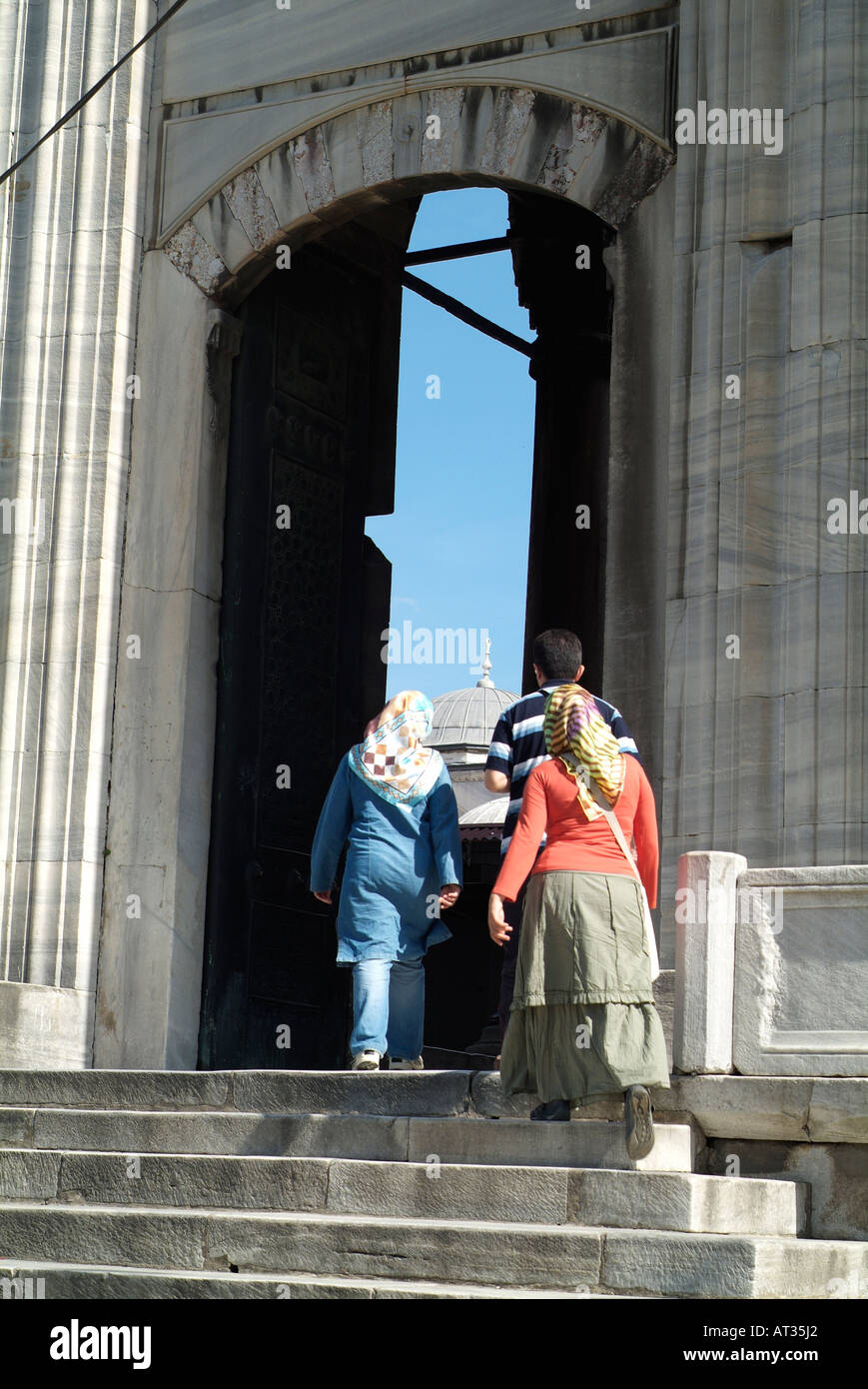 Entrance of the Blue Mosque in Istanbul, Turkey Stock Photo - Alamy