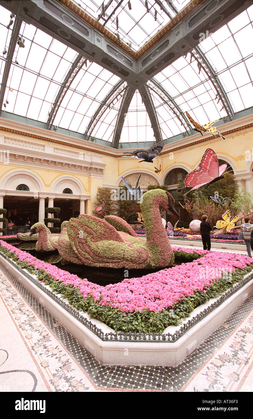 Conservatory and Botanical Garden inside Bellagio Hotel Las Vegas Nevada USA Stock Photo - Alamy
