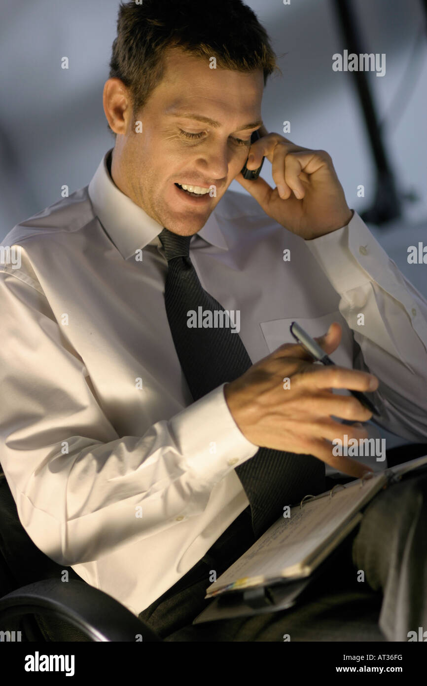 A business man checking his diary Stock Photo - Alamy