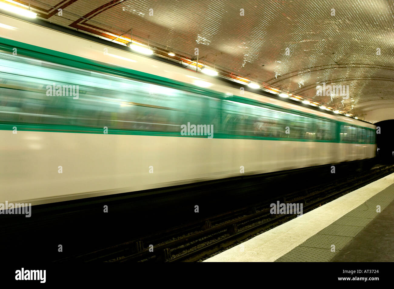 Metropolitain Subway in Paris France Stock Photo - Alamy