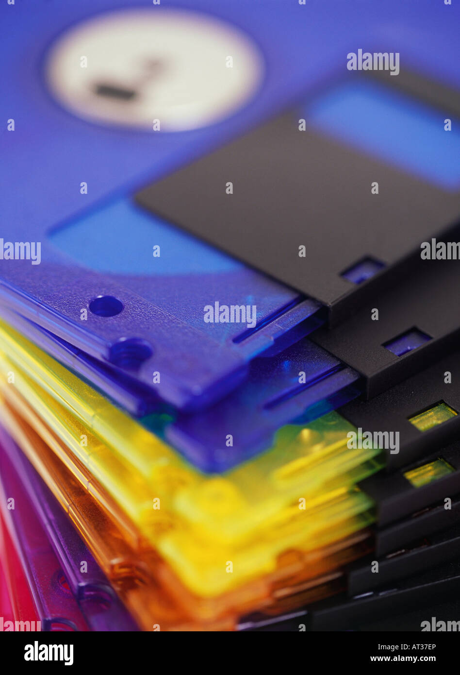 A pile of coloured floppy disks Stock Photo - Alamy