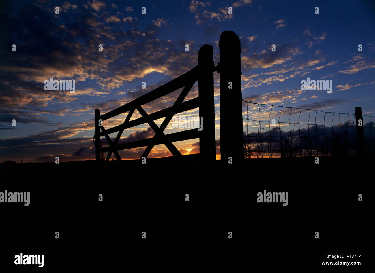 An open gate Stock Photo - Alamy