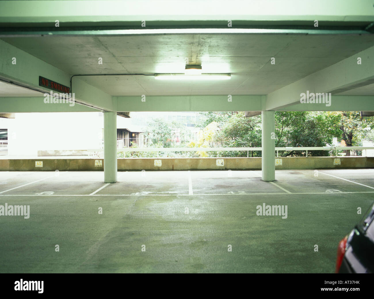 An empty car park Stock Photo - Alamy