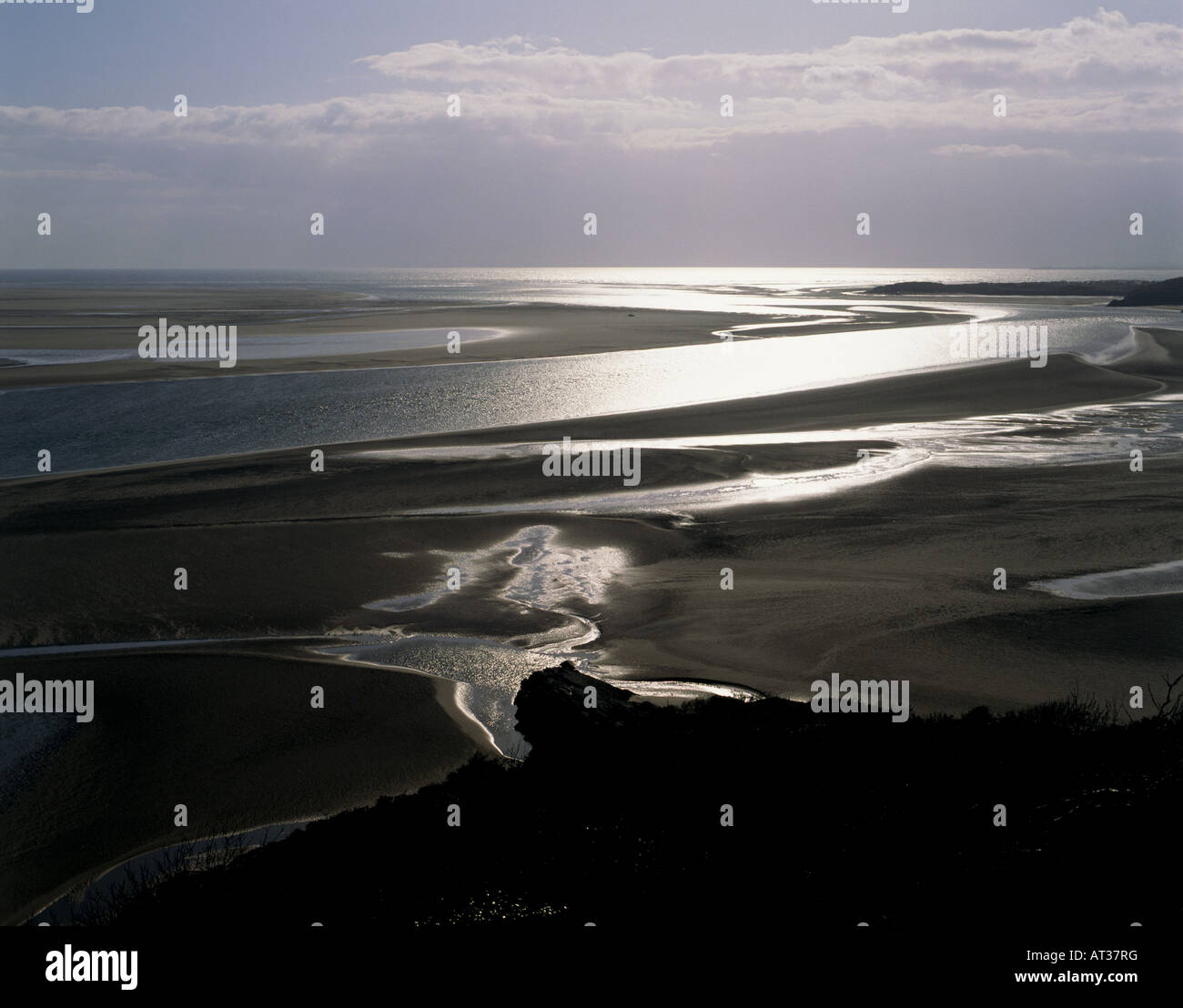 A beach when the tide is out Stock Photo - Alamy