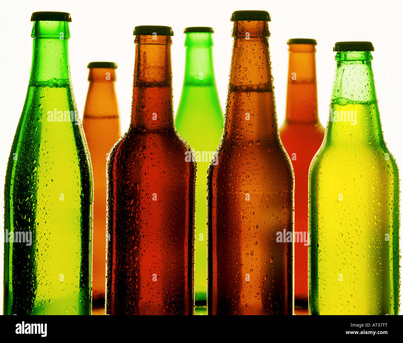Bottles of cold beer Stock Photo - Alamy