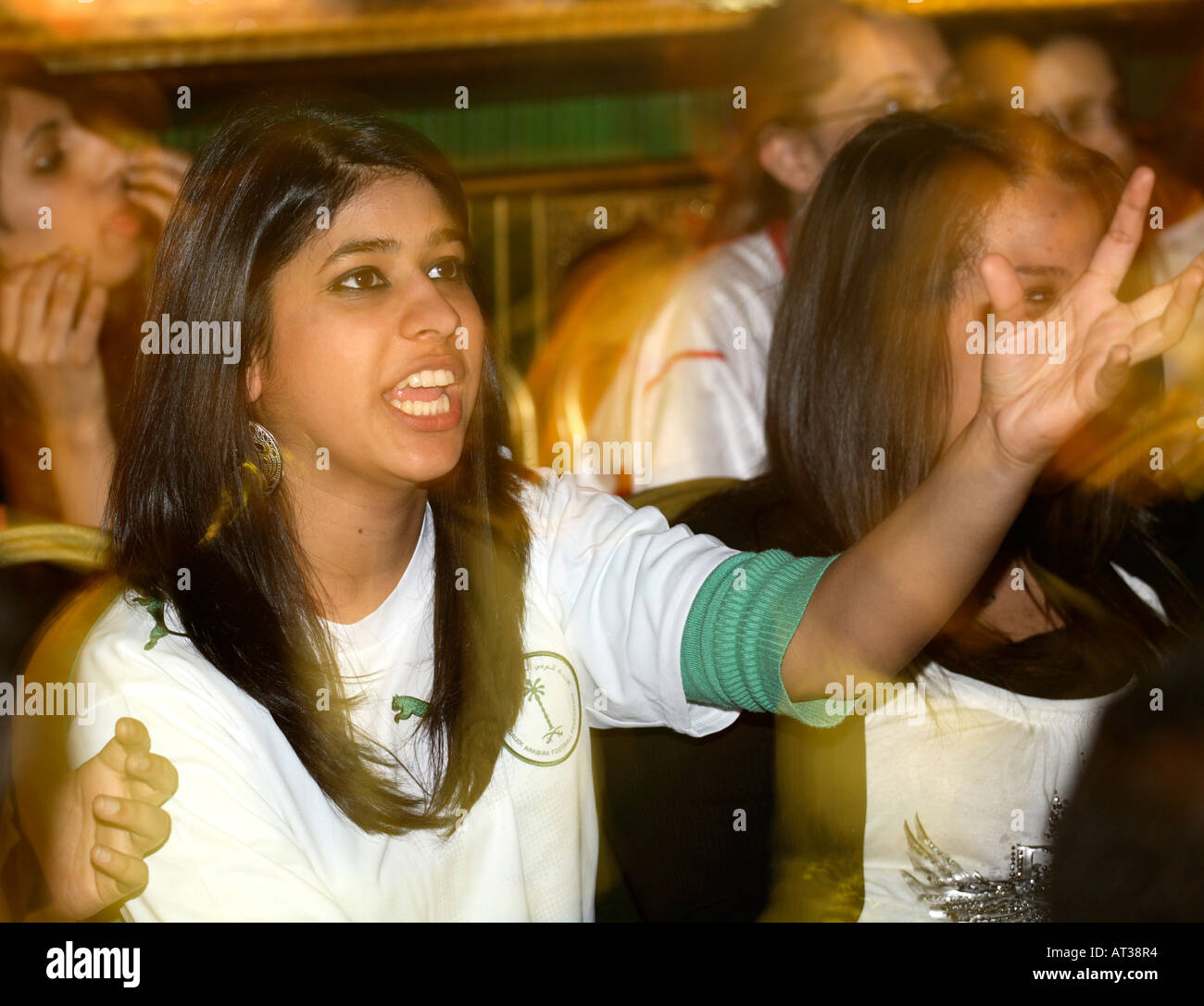 Female Saudi Arabian fan watches their game vs Tunisia in 2006 World ...