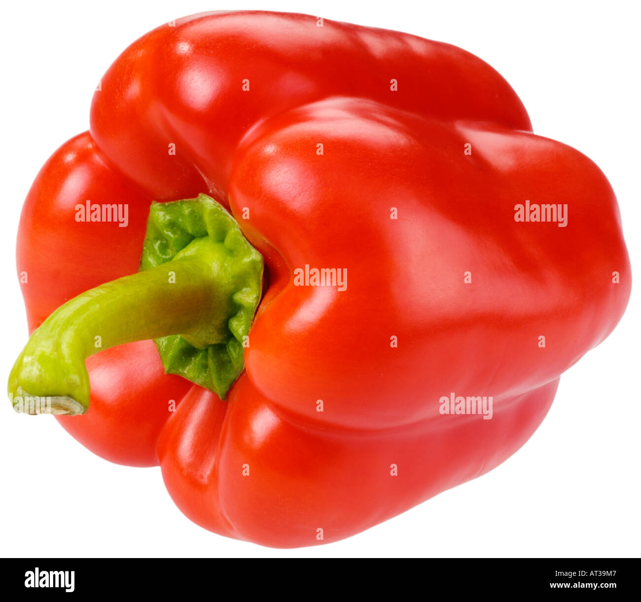 RED BELL PEPPER CUT OUT Stock Photo - Alamy