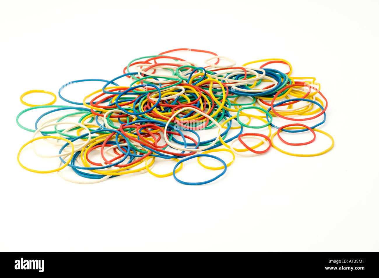 Coloured elastic bands Stock Photo - Alamy