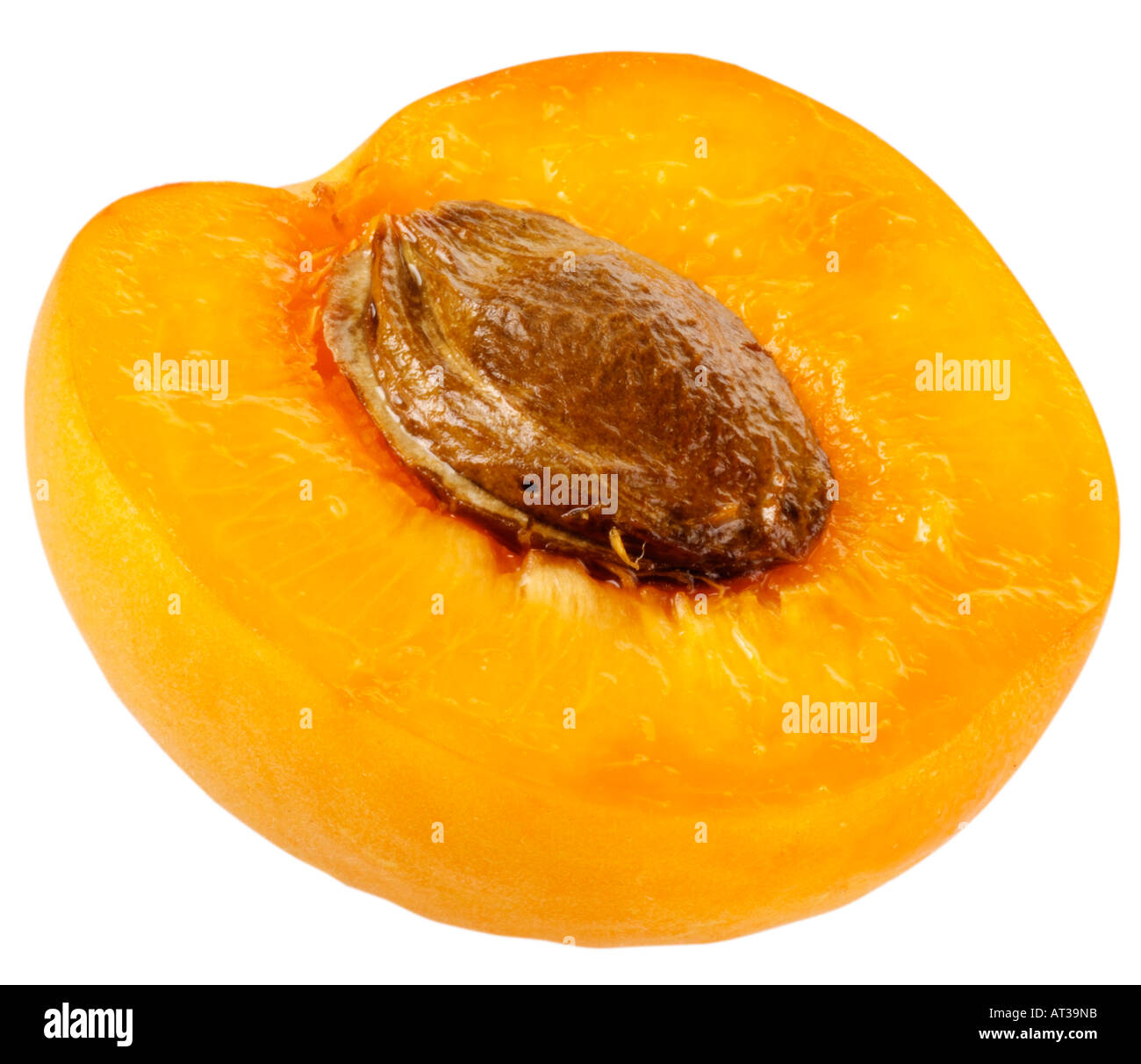 HALF APRICOT CUT OUT Stock Photo - Alamy