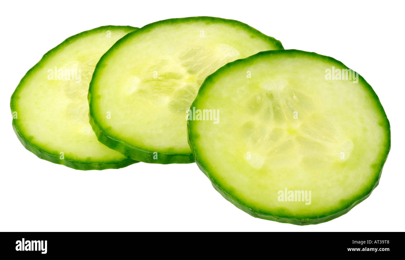 Slicing green cucumber Cut Out Stock Images & Pictures - Alamy