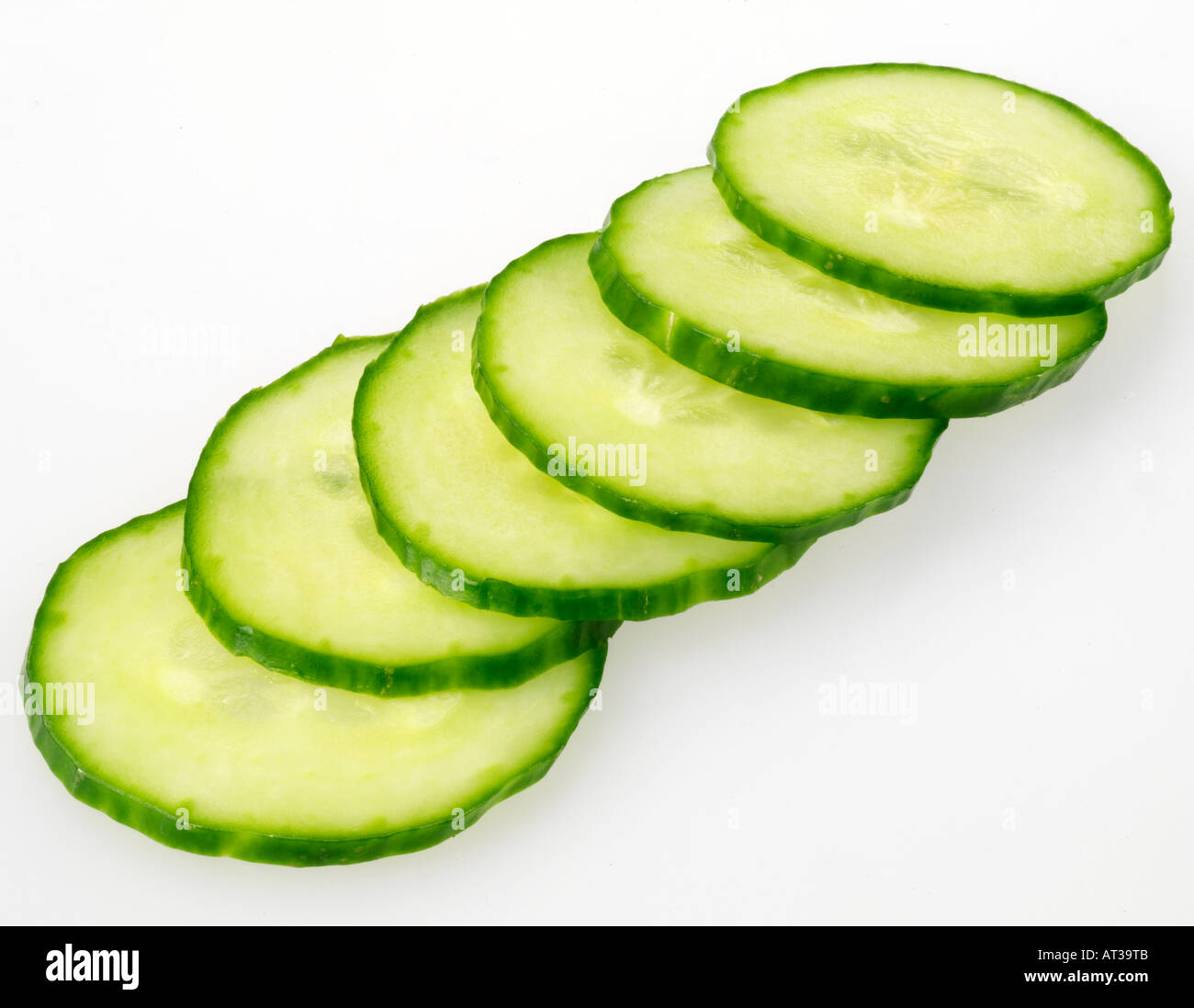 CUCUMBER SLICES CUT OUT Stock Photo - Alamy