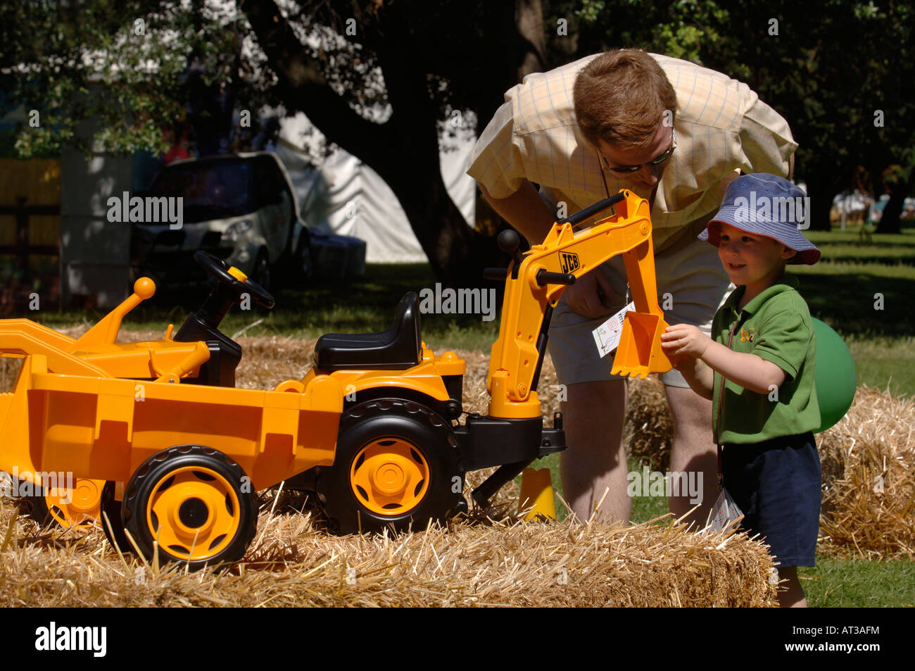 Boy driving fathers car hi-res stock photography and images - Alamy