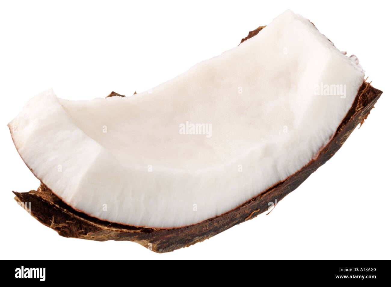 COCONUT SLICE CUT OUT Stock Photo - Alamy