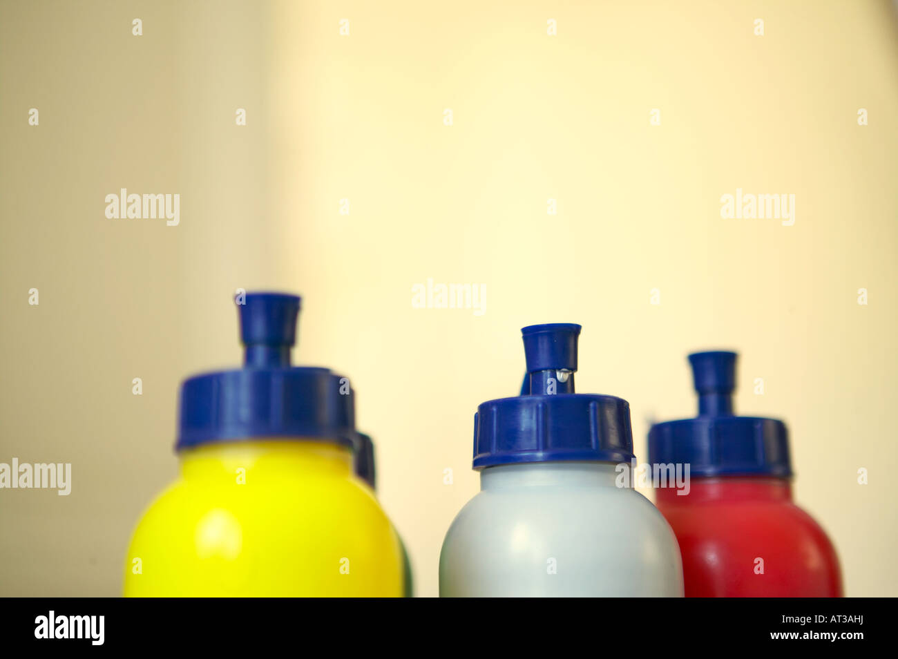 Bottles of paint Stock Photo - Alamy