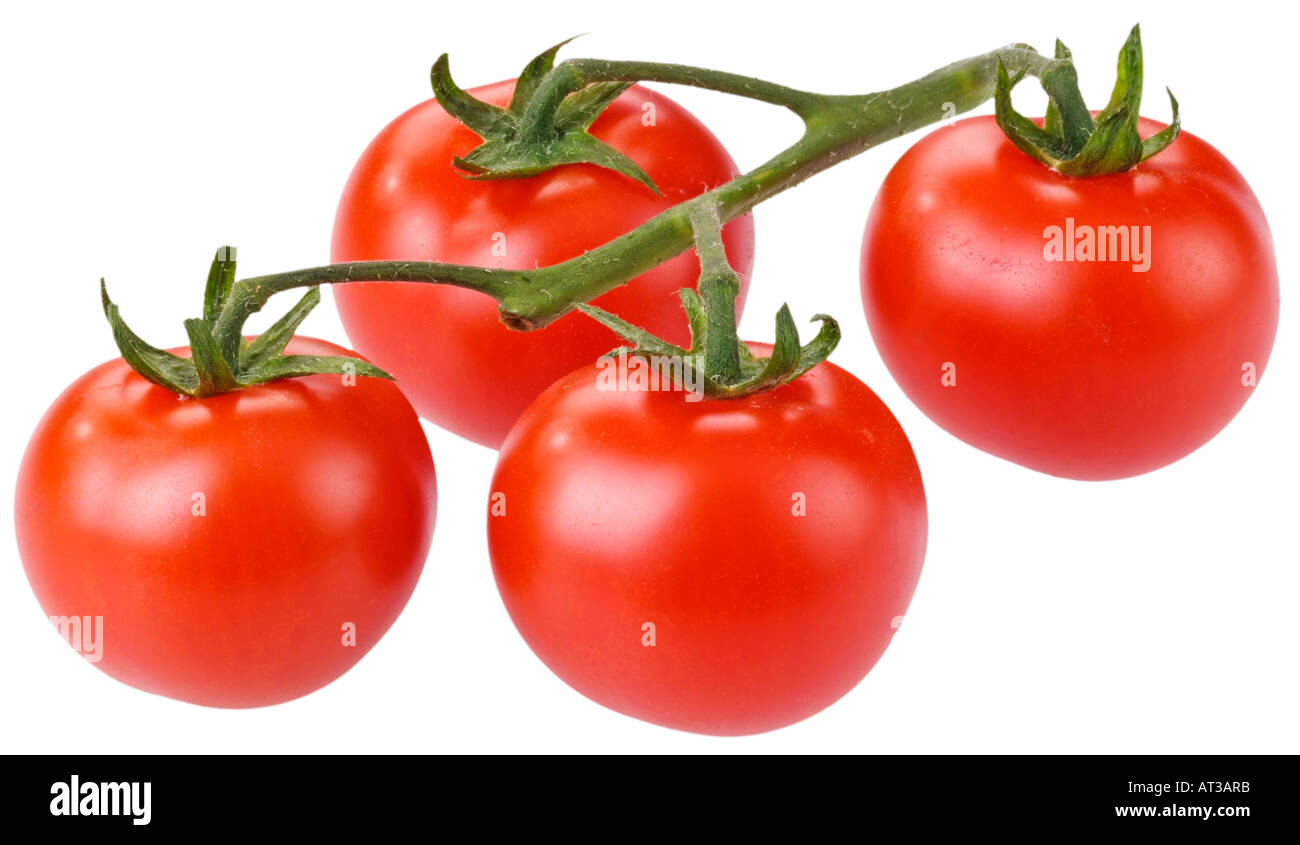 Red ripened tomatoes on Cut Out Stock Images & Pictures - Alamy