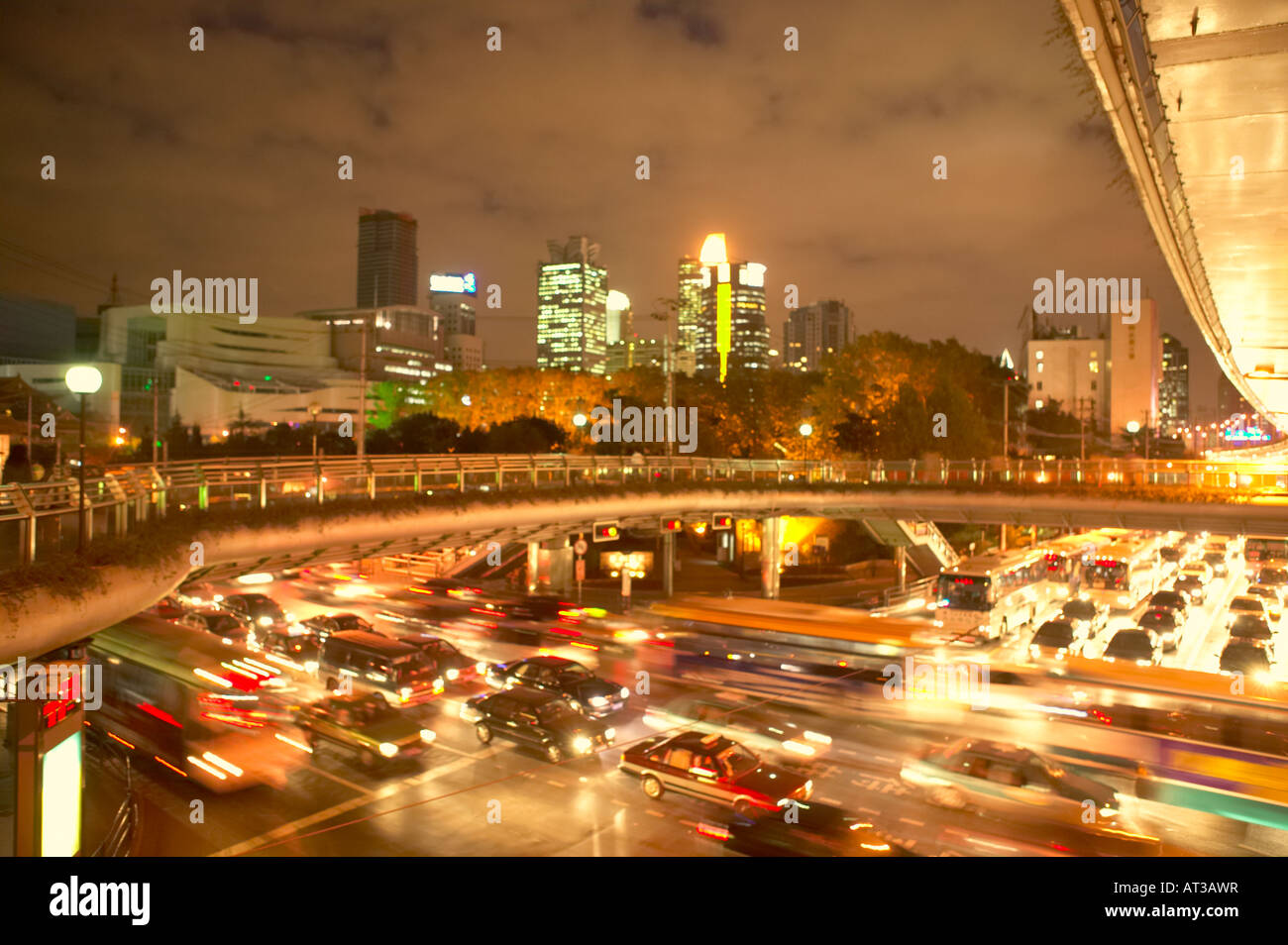 Night time traffic Stock Photo - Alamy