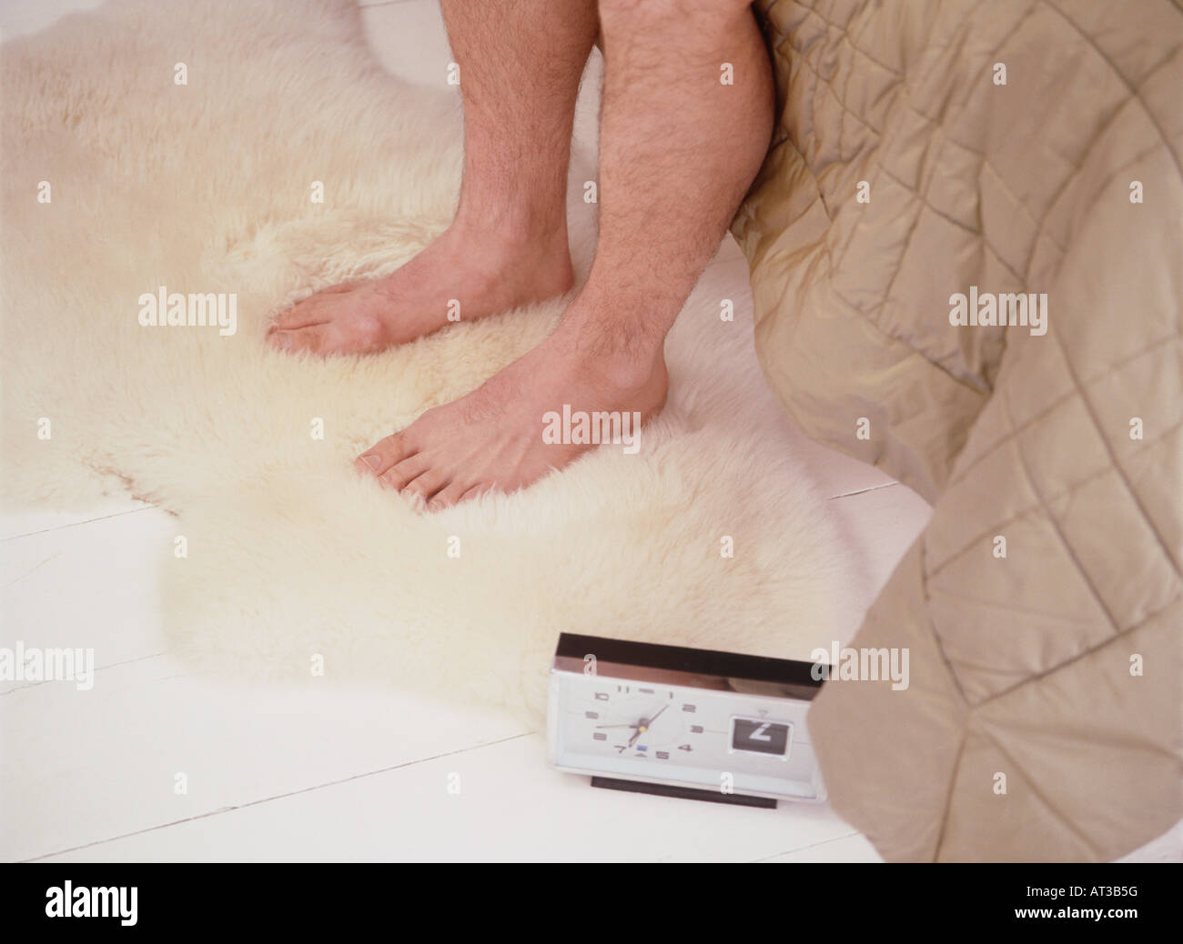 Waking up getting out of bed hi-res stock photography and images - Alamy