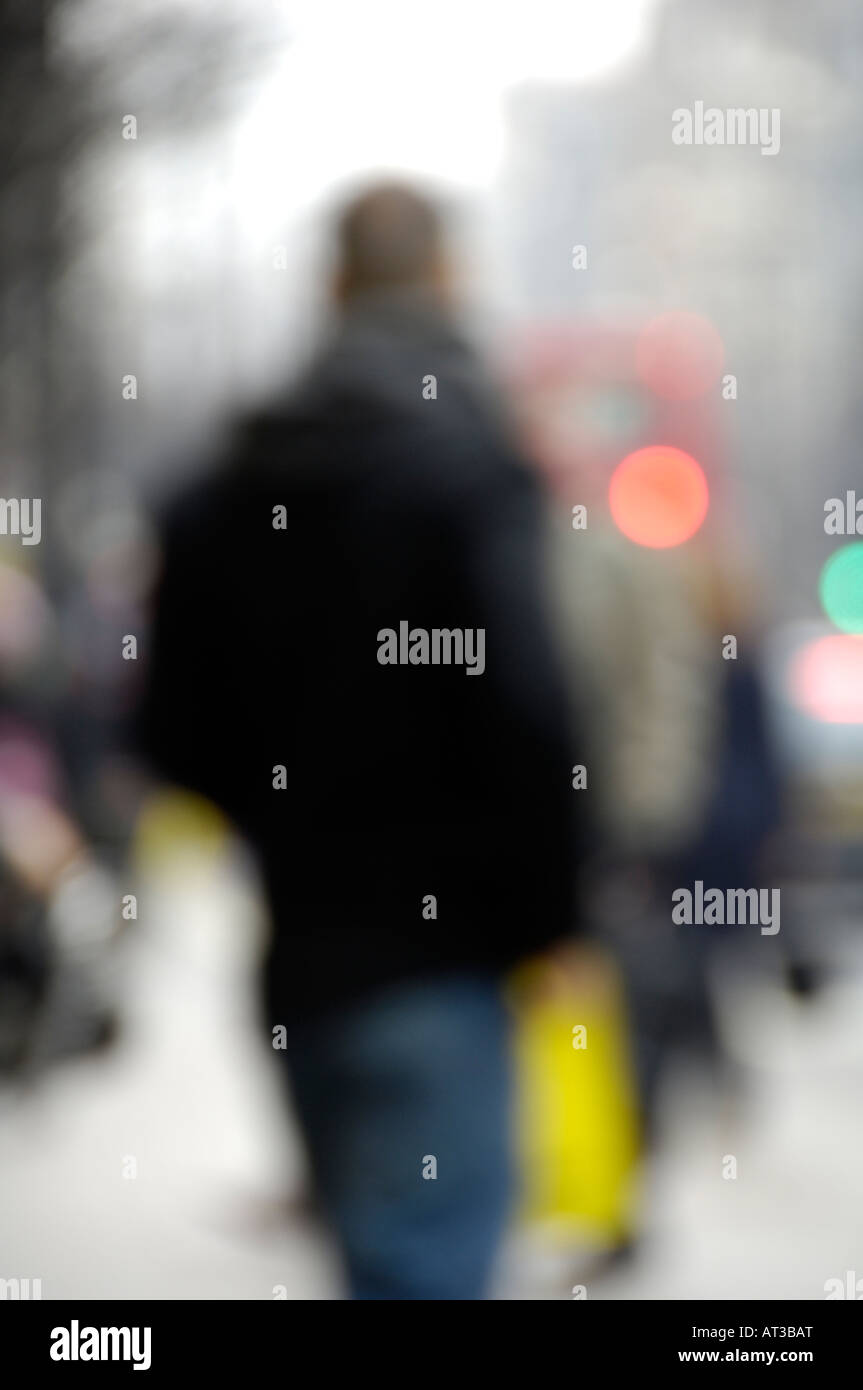 Out of Focus image of Oxford Street London EDITORIAL USE ONLY Stock ...