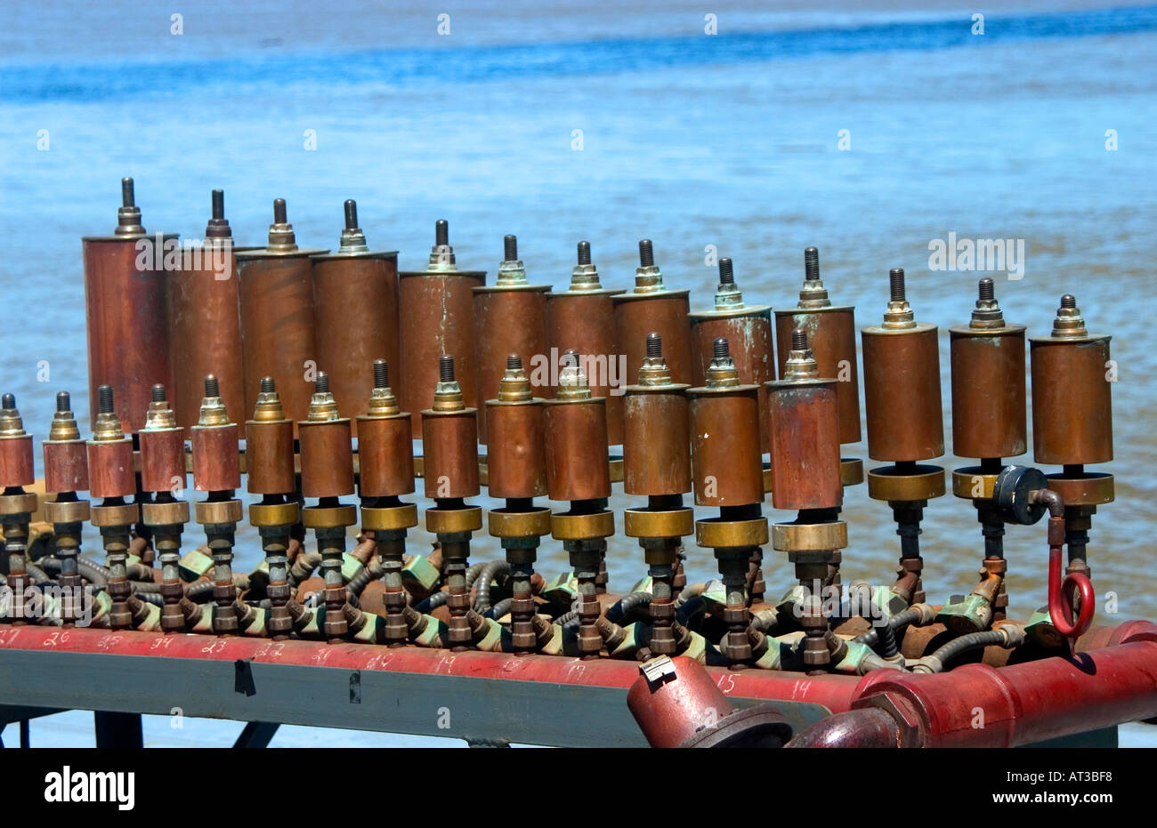 Steam calliope pipes Stock Photo - Alamy