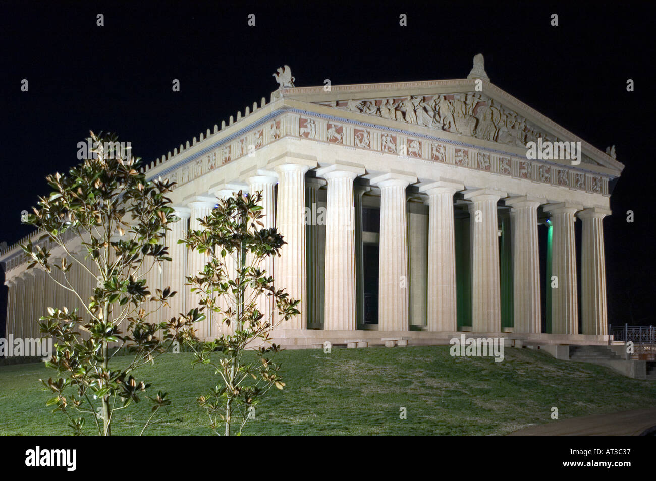 Model of the Parthenon in Athens Greece located in Centennial Park in ...