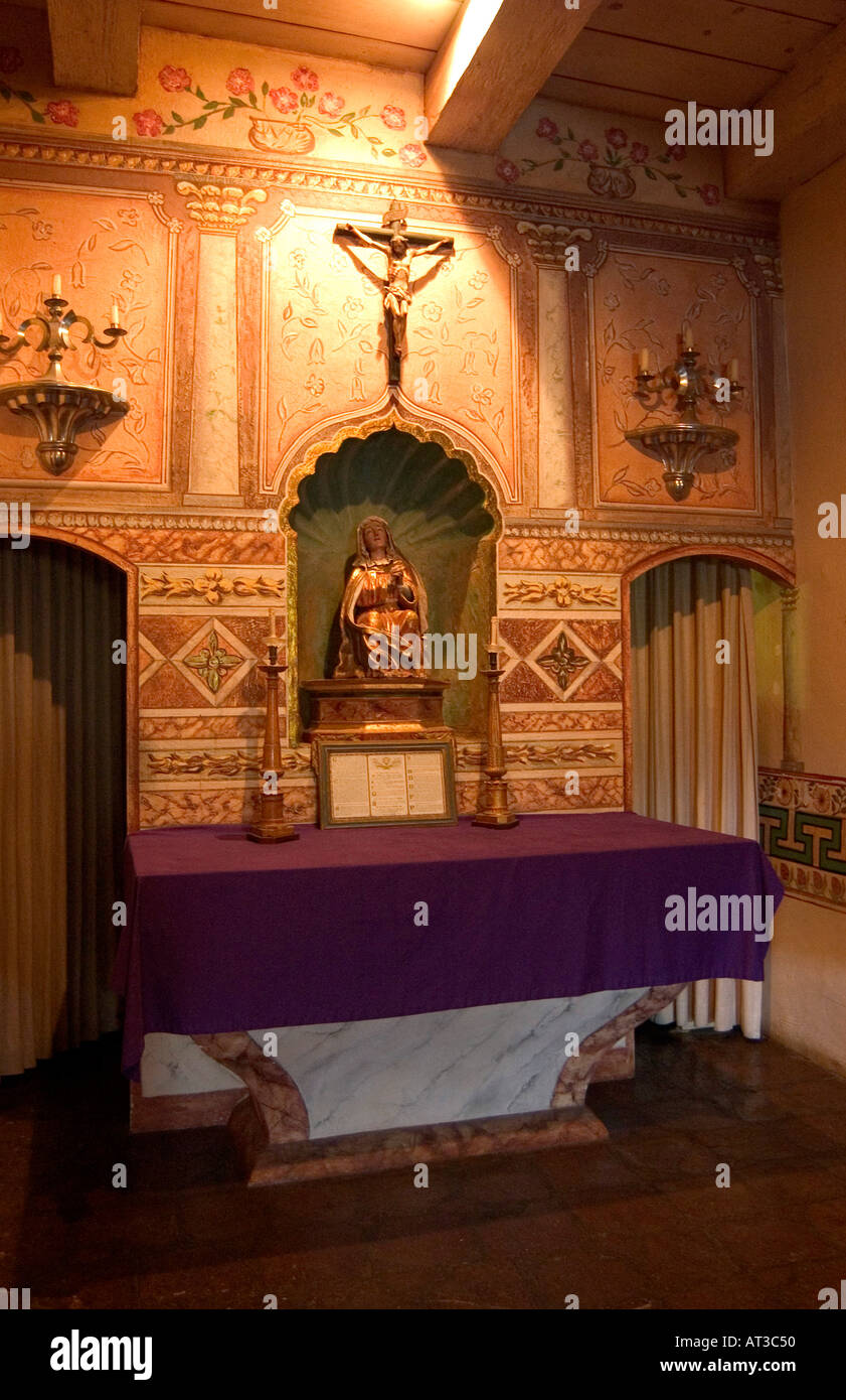 Small secondary chapel area in Santa Ines Spanish Mission still ...