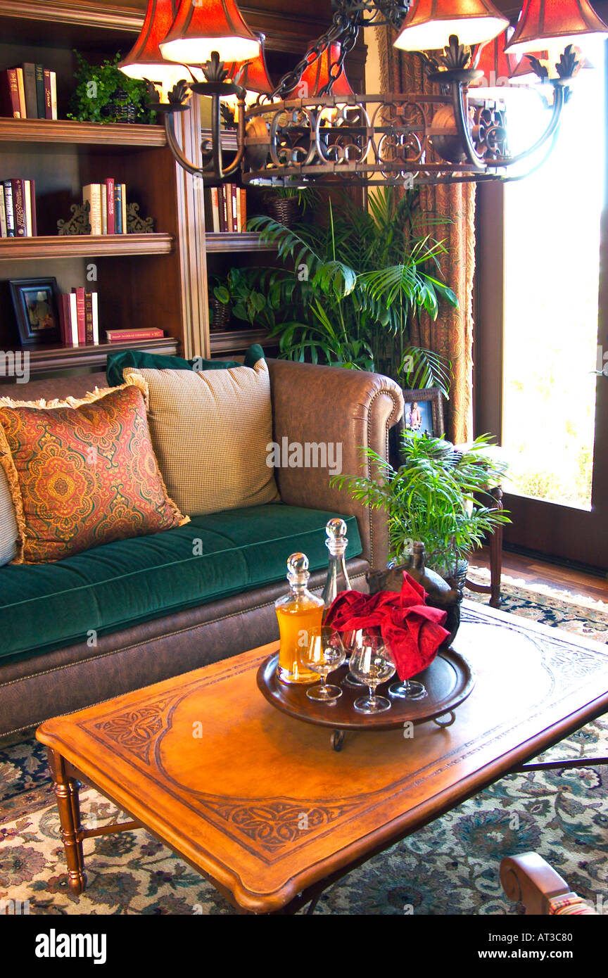 formal den interior Stock Photo - Alamy