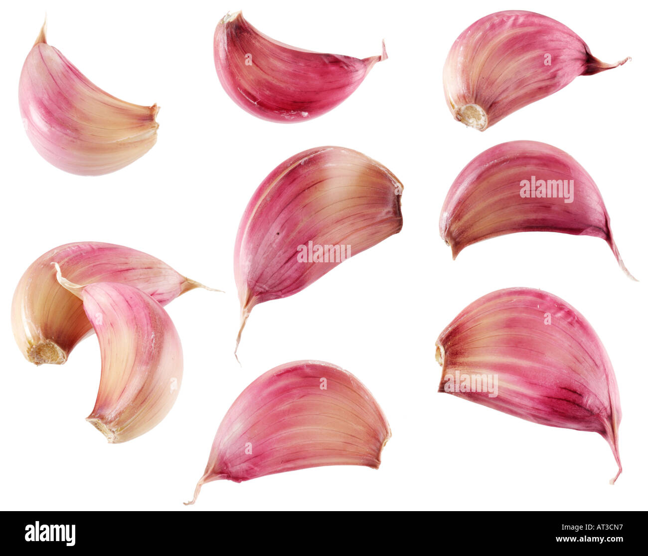 GARLIC CLOVES CUT OUT Stock Photo - Alamy