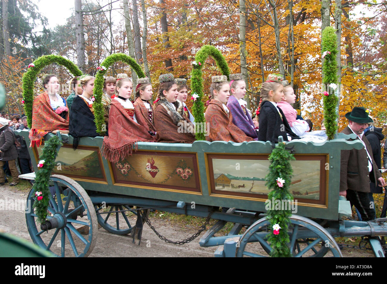 Leonhardi parade in Bad Toelz Upper Bavaria Stock Photo - Alamy
